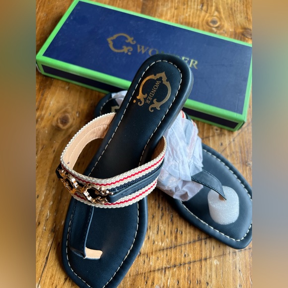 C. Wonder | Shoes | C Wonder Lobelia Horse Bit Tstrap Slide Sandal | Poshmark